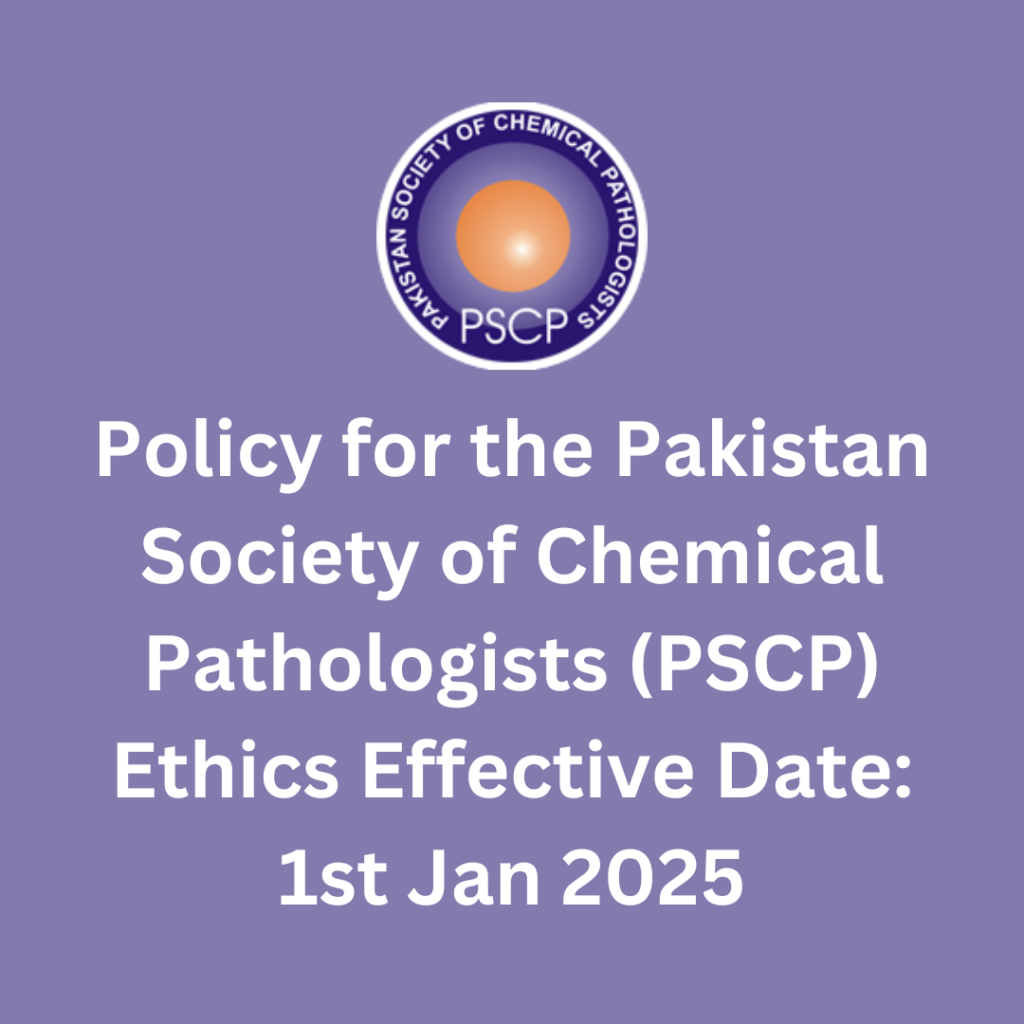 About PSCP - Pakistan Society Of Chemical Pathology